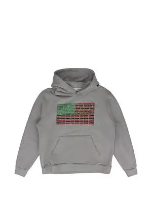 DENIM TEARS Graphic-print Hoodie - Grey