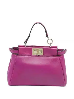 Fendi Mini Peekaboo Tote Bag - Pink
