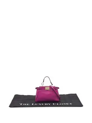 Fendi Mini Peekaboo Tote Bag - Pink