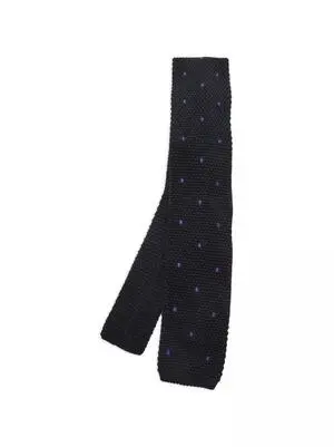 Carolina Herrera Polka-dot Knit Tie