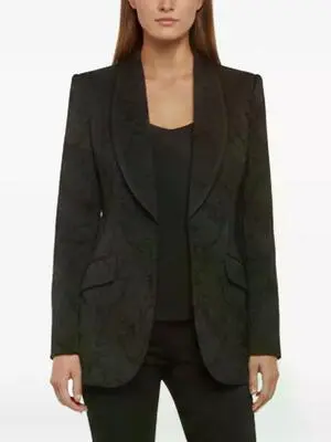 Dolce & Gabbana Floral Jacquard Shawl Lapel Blazer