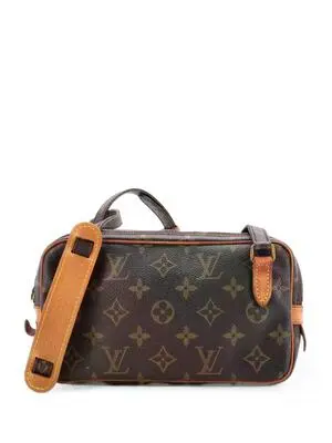 LOUIS VUITTON Pochette Marly Bandouliere Bag Monogram Canvas Crossbody Bag - Brown
