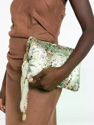 Camilla Floral-print Silk Scarf Clutch Bag