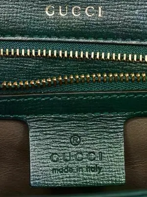 Gucci Sylvie 1969 Leather Handbag - Green