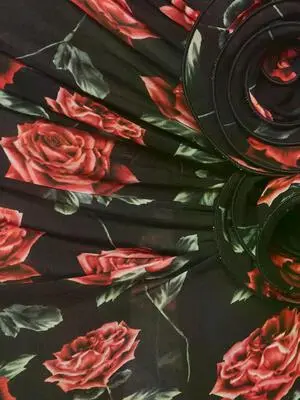 Magda Butrym Floral Print Draped Maxi Skirt