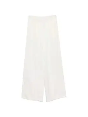 Fabiana Filippi Palazzo Pants With Elasticated Waistband - White
