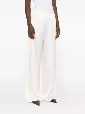 Fabiana Filippi Palazzo Pants With Elasticated Waistband - White