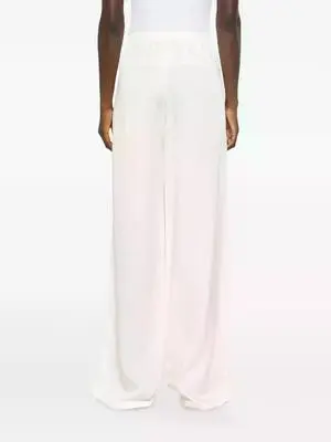 Fabiana Filippi Palazzo Pants With Elasticated Waistband - White