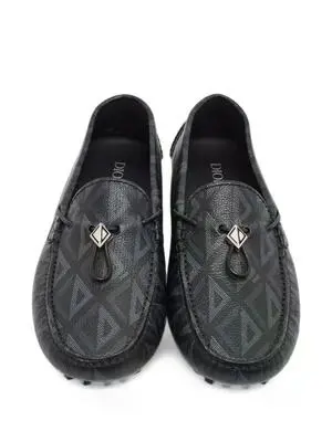Dior Leather Cd Diamond Loafers