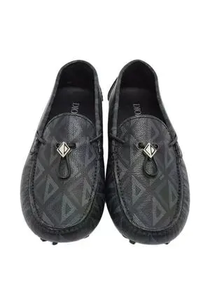 Dior Leather Cd Diamond Loafers