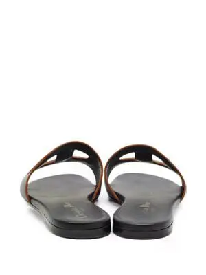 Dior D Club Leather Sandals - Black