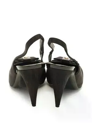 Saint Laurent Anaïs Bow Slingback Pumps