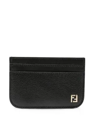 Fendi Ff-plaque Wallet - Black
