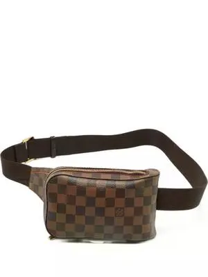 LOUIS VUITTON 2004 Geronimos Damier Ebene Canvas Belt Bag - Brown