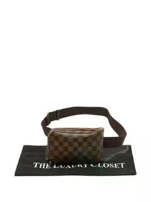LOUIS VUITTON 2004 Geronimos Damier Ebene Canvas Belt Bag