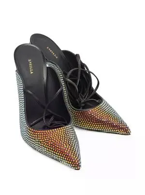 LE SILLA Crystal Embellished Stiletto Pumps - Black