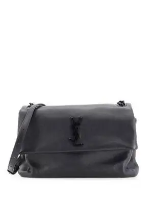 Saint Laurent West Hollywood Shoulder Bag Leather Medium Crossbody Bag - Black