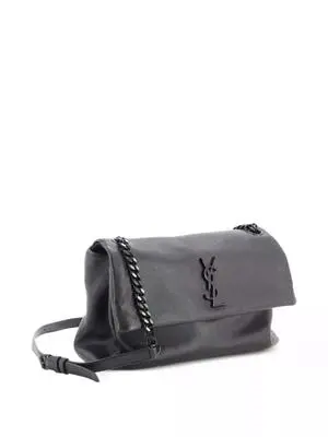 Saint Laurent West Hollywood Shoulder Bag Leather Medium Crossbody Bag - Black