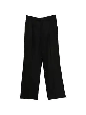 Saint Laurent Fluid Pants In Wool Flannel