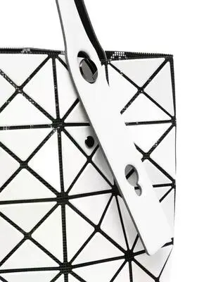 Issey Miyake Bao Bao Issey Miyake Geometric Paneled Tote Bag White