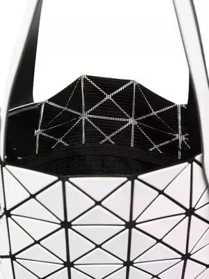 Issey Miyake Geometric Paneled Tote Bag - White