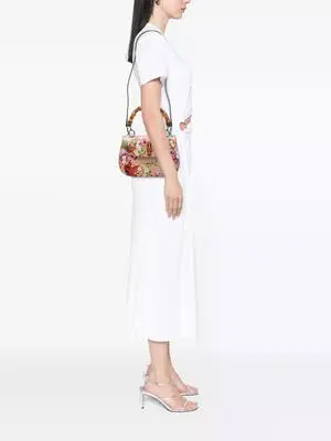 Gucci Blooms Bamboo Top Handle Bag Satchel - Pink
