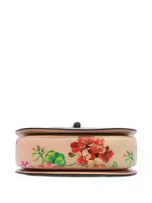 Gucci Blooms Bamboo Top Handle Bag Satchel - Pink
