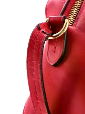 LOUIS VUITTON Saintonge Handbag Monogram Canvas With Leather Crossbody Bag - Pink