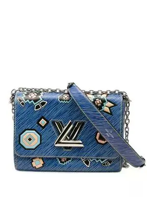 LOUIS VUITTON Epi Denim Azteque Twist Mm Crossbody Bag - Blue