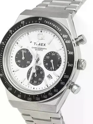 TIMEX Chronograph Watch With Stainless Steel Case - White
