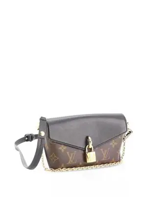 LOUIS VUITTON Monogram Canvas And Leather Padlock Strap Crossbody Bag