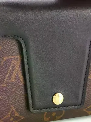 LOUIS VUITTON Monogram Canvas And Leather Padlock Strap Crossbody Bag