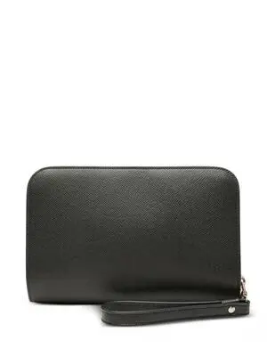 LOUIS VUITTON Taiga Leather Pochette Baikal Clutch Bag - Black