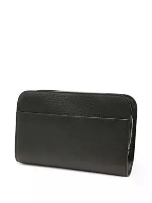 LOUIS VUITTON Taiga Leather Pochette Baikal Clutch Bag