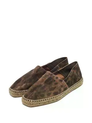 TOM FORD Suede Camouflage Print Espadrilles