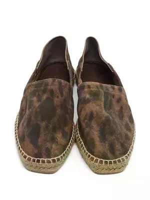 TOM FORD Suede Camouflage Print Espadrilles