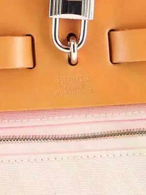 Hermès Herbag Zip Leather And Toile 31 Shoulder Bag