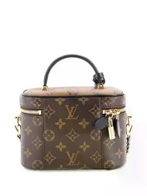 LOUIS VUITTON Reverse Monogram Canvas Pm Satchel - Brown