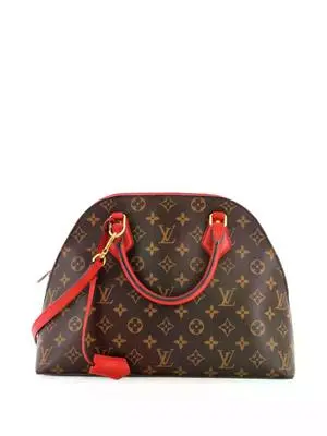 LOUIS VUITTON Alma Bnb Handbag Monogram Canvas With Leather Satchel