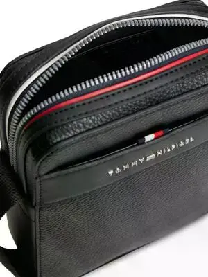 Tommy Hilfiger Grained-leather Logo-plaque Messenger Bag