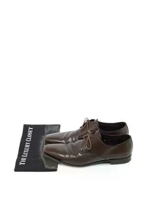 Prada Lace-up Derby Shoes - Brown