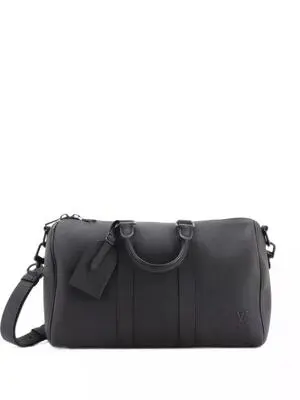 LOUIS VUITTON Aerogram Keepall Bandouliere 35 Travel Bag - Black