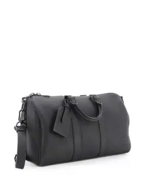 LOUIS VUITTON Aerogram Keepall Bandouliere 35 Travel Bag - Black