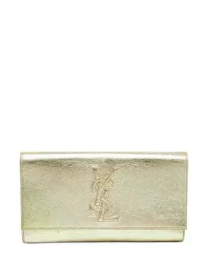 Saint Laurent Belle De Jour Clutch Bag - Gold