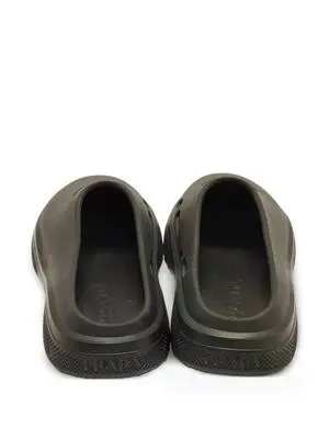 Prada Rubber Triangle Logo Slides