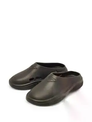 Prada Rubber Triangle Logo Slides
