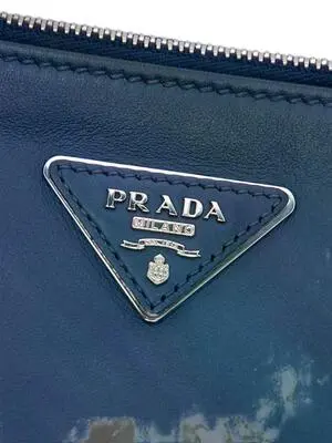Prada Soft Calf Galleria Double Zip Tote Satchel