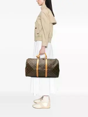 LOUIS VUITTON 1995 Monogram Keepall 50 Travel Bag - Brown