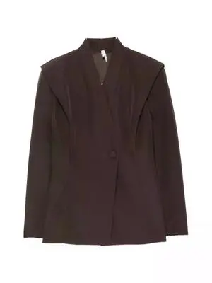 IMPERIAL Padded-shoulder Single-breasted Jacket