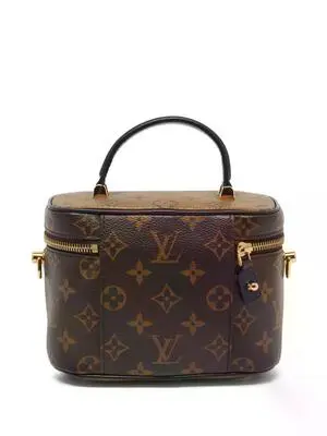LOUIS VUITTON Pm Vanity Chain Monogram Reverse Canvas Make Up Bag